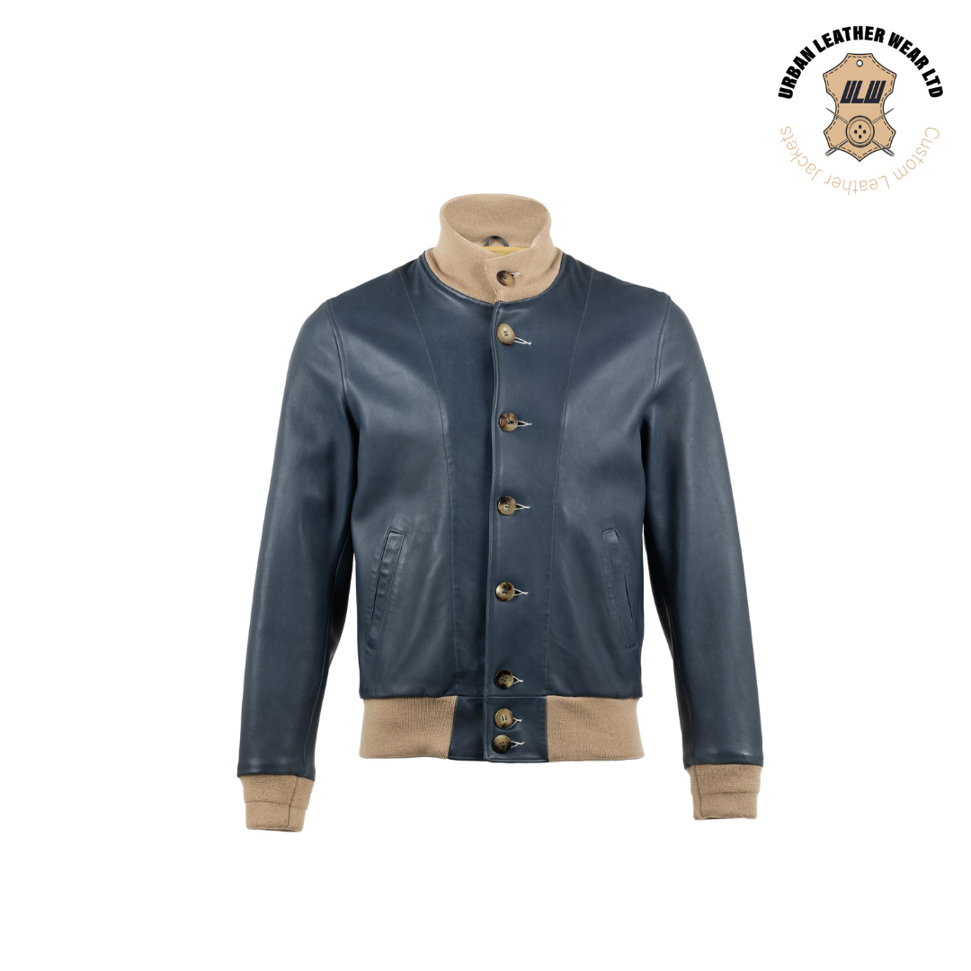 A1 – Vintage Navy Blue Flight Jacket – URBAN LEATHER WEAR